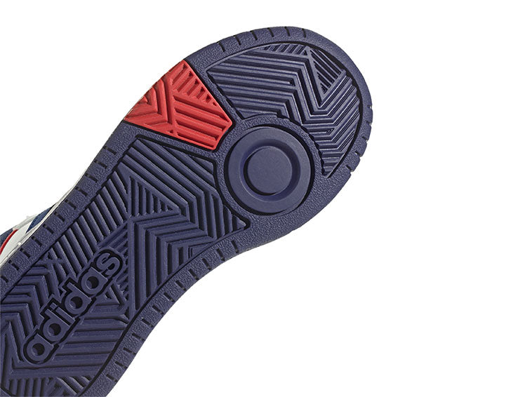 Zapatilla Adidas Hoops 3.0 Mid Junior Blanco - Real Kicks