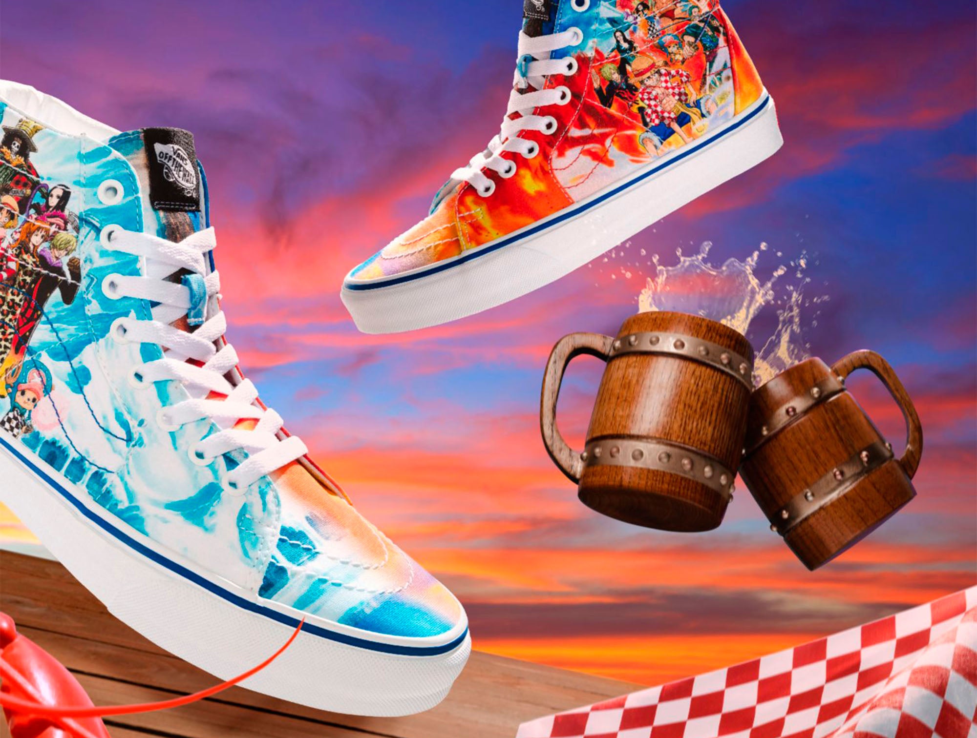 Zapatilla Vans One Piece Sk8-Hi Punk Hazard Unisex Multicolor - Real Kicks