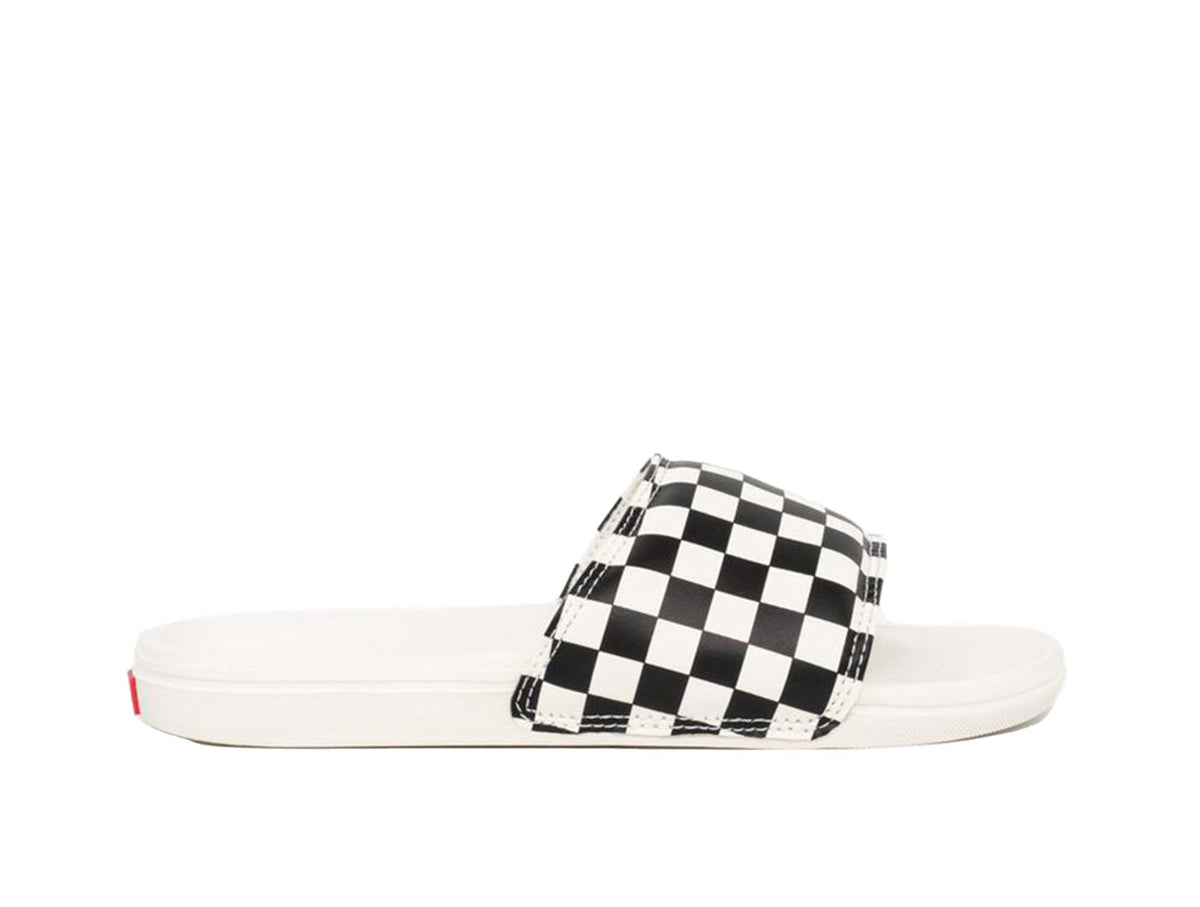 Sandalia Vans Slide Checker Unisex Blanco - Real Kicks